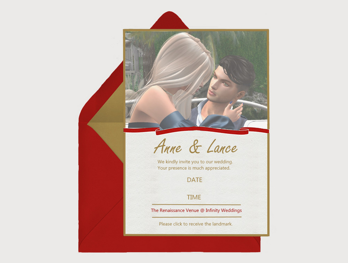 Second Life Marketplace - Wedding invitation 1