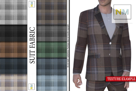 Second Life Marketplace - Suit Fabric 10 Seamless Suiting Menswear ...