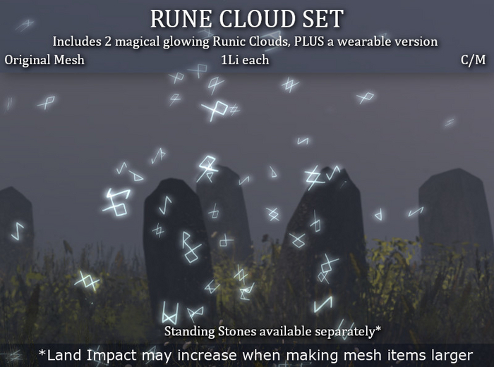 Second Life Marketplace - LOVE - RUNE CLOUD SET