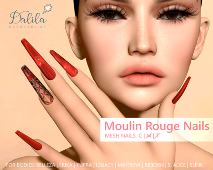 Second Life Marketplace - Dalila Moulin Rouge Nails