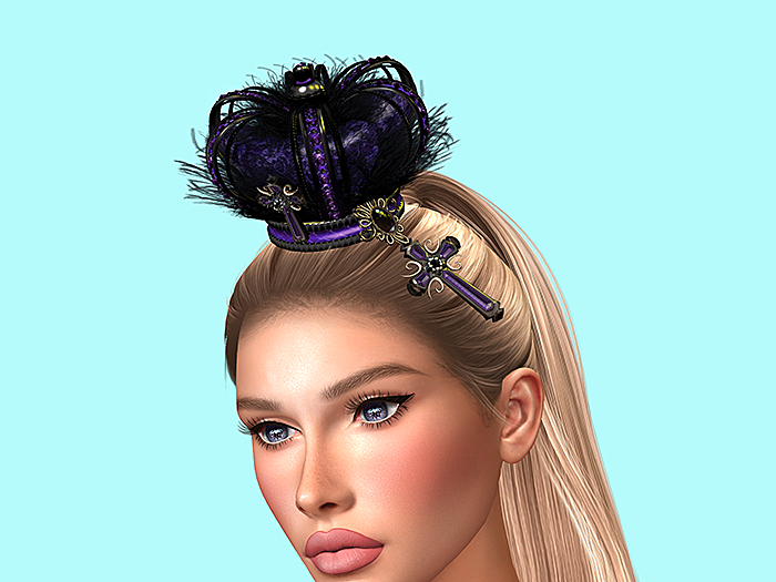 Second Life Marketplace - 13 !dM VictorianGothic "Decorated Fur Crown ...