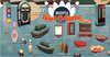 Second Life Marketplace - MadPea Bowl-O-Rama - Wall Clock
