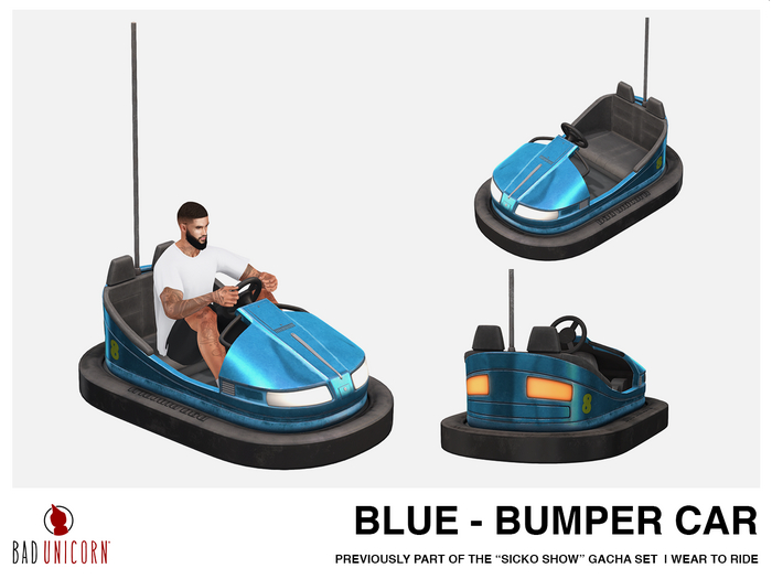 Second Life Marketplace - 'Blue' Bumper Car RARE (Previously - Sicko ...