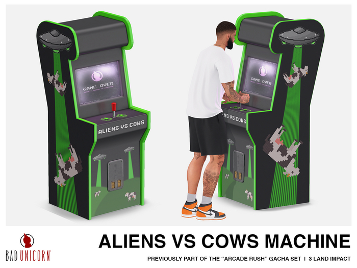 Second Life Marketplace - Aliens VS Cows Machine (Previously - Arcade ...