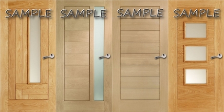 Second Life Marketplace - Modern Oak Door Textures in Light Colors (Set 4)