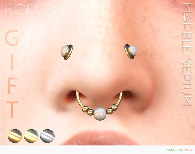 Second Life Marketplace - [NoRush] Marble Septum GIFT!