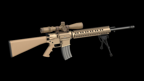 Second Life Marketplace - Full Perm Assault Rifle M16A3 Desert Scripted ...