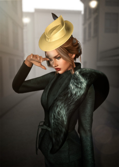 Second Life Marketplace - Grasshopper St French Peaked Trilby DEMO