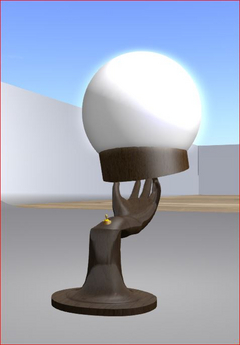 Second Life Marketplace - Hand table lamp