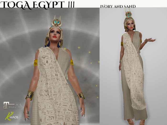 Second Life Marketplace - TOGA EGYPT III Ivory and Sand - For Maitreya ...