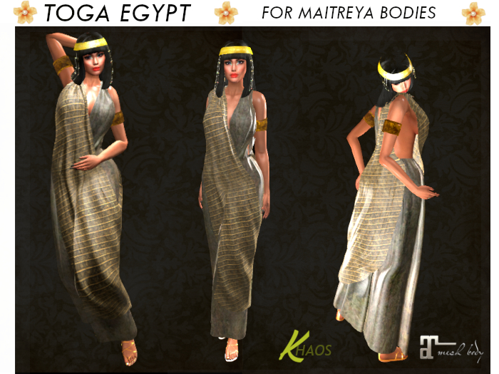 Second Life Marketplace - TOGA EGYPT - Maitreya.::KhaOs::.