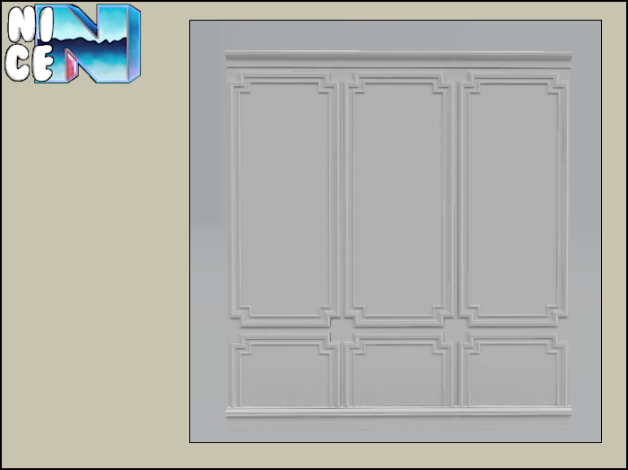 Second Life Marketplace - /\/. Maxi Wall Panel - White *rez me*