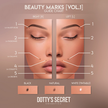 Second Life Marketplace - Dotty's Secret - Beauty Marks Pack [LELUTKA EVO]