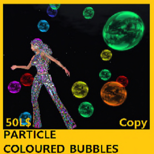Second Life Marketplace - PARTICLE COLOURED BUBBLES