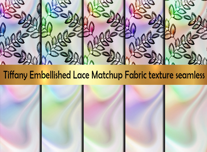 Second Life Marketplace - Tiffany Embellished Lace Matchup Fabric ...