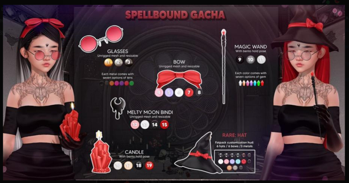 Second Life Marketplace - DAZED. Spellbound Gacha Magic Wand 11
