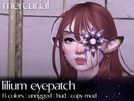 Second Life Marketplace - : mercurial : lilium eyepatch