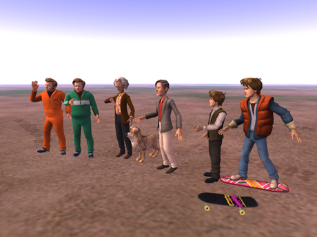 Second Life Marketplace - back to the future set 2