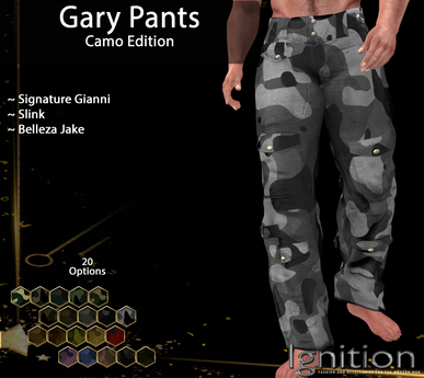 Second Life Marketplace - Ignition Gary Pants Camo