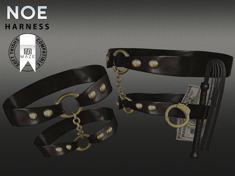 Second Life Marketplace - [NOE] Iris Harness Set -BLACK