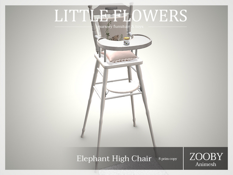 Second Life Marketplace - Elephant High Chair ZOOBY