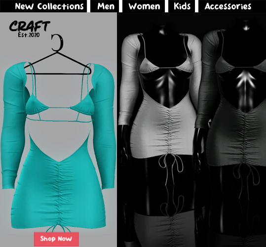 Second Life Marketplace Craft Cassie Dress Mint