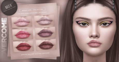 Second Life Marketplace - M.O.X - OVERCOME LIPSTICK (DEMO)