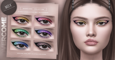 Second Life Marketplace - M.O.X - OVERCOME EYESHADOW (DEMO)