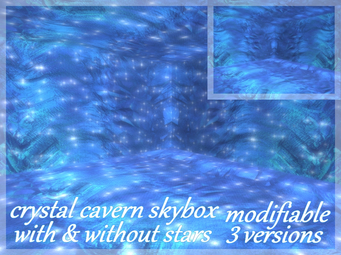 Second Life Marketplace - majestic.+ blue crystal cavern skybox
