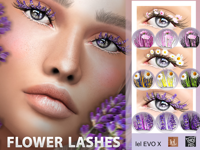 Second Life Marketplace - C A T S Y - DEMO Flower lashes - Lel EVOX/LeL ...