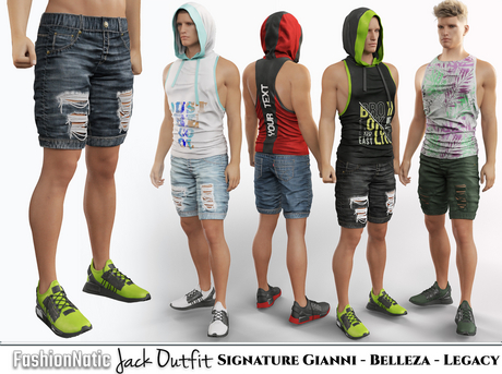 Second Life Marketplace - Jack Male Set - Fatpack All - Megapack ...