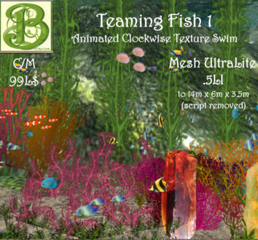 Second Life Marketplace - Teaming Fish, Swimming Clockwise
