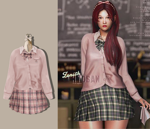 Second Life Marketplace - (Wear) Zenith x kotte - Hyosan uniform (Rose)