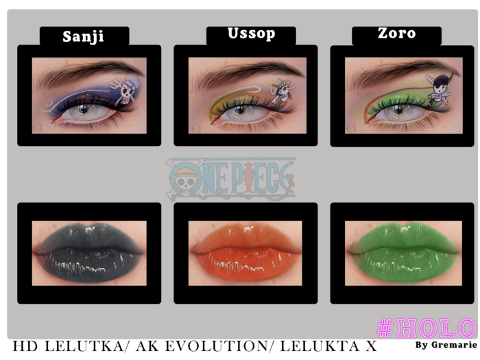 Second Life Marketplace - One piece Makeup 3 #HOLO