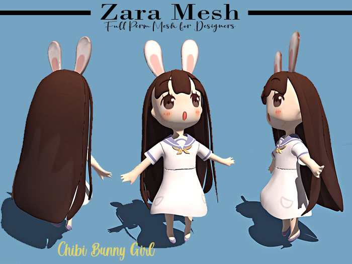 Second Life Marketplace - ZM - Characters - Chibi Bunny Girl - FULL ...