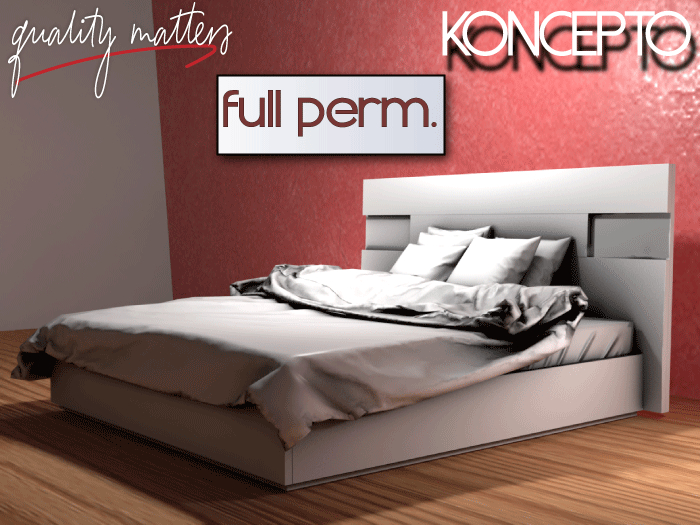 Second Life Marketplace - Koncepto Full Perm Bed 33 – High-Quality Mesh ...