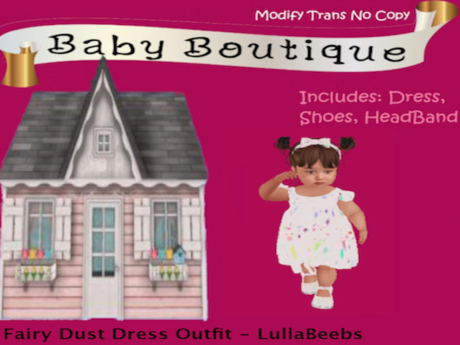 Second Life Marketplace - Baby Boutique - Fairy Dust Dress Outfit ...