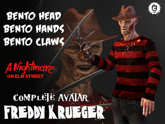 Second Life Marketplace - :: UCM :: Freddy Krueger - Avatar ( Bento ...