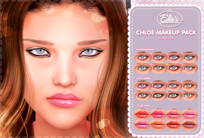 Second Life Marketplace - ~Edie's~ Chloe Makeup Pack (EvoX)