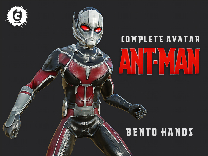 Second Life Marketplace - :: UCM :: Ant-Man - Avatar ( Bento Hands )