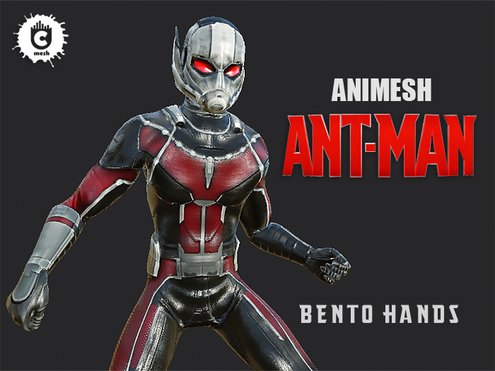 Second Life Marketplace - :: UCM :: Ant-man - Animesh ( Bento Hands )