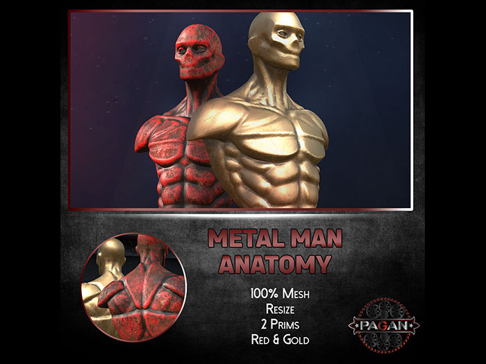 Second Life Marketplace - Pagan Metal Man Anatomy