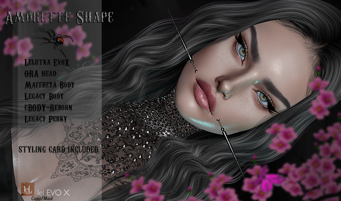 Second Life Marketplace - +ARANA+ Amorette Shape- ORA Lelutka EvoX