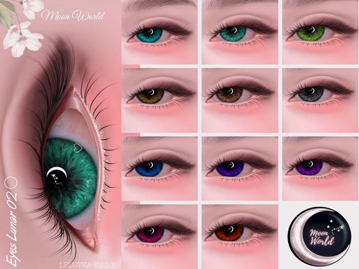 Second Life Marketplace - MOon World Eyes Lunar 02 Lelutka evo x