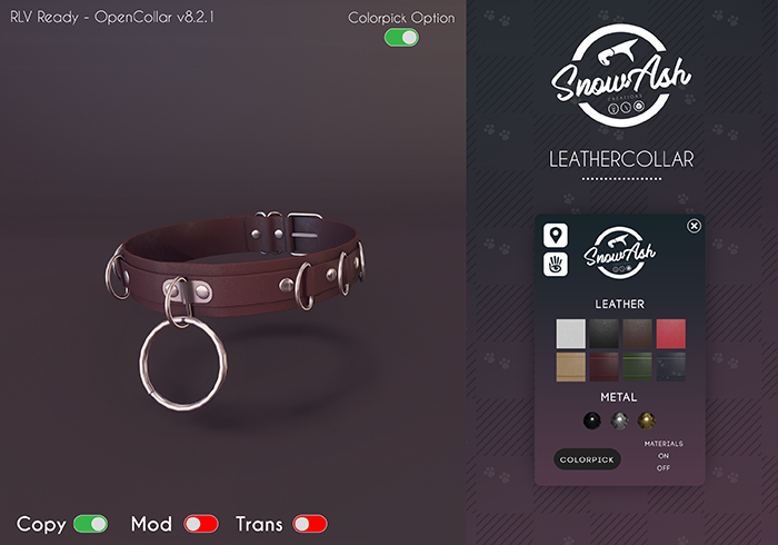 Second Life Marketplace - SA - Leather Collar