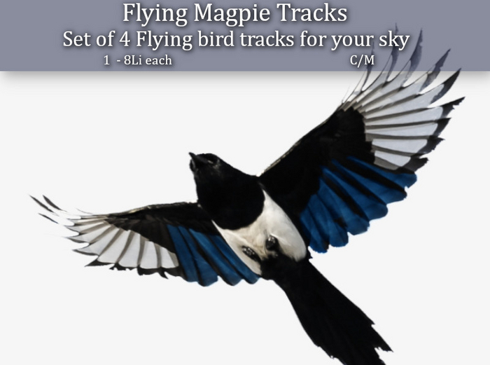 Second Life Marketplace - LOVE SUPERSTORE - ANIMATED MAGPIE TRACKS