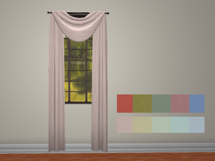 Second Life Marketplace - Scarf Curtain - Pappilon Pastel Collection