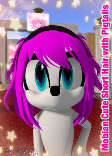 Second Life Marketplace - :MSPR: - Mobian Cute Short Hair with Pigtails