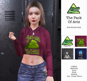 Second Life Marketplace - Snappy \\ The Pack of Avis Hoodie