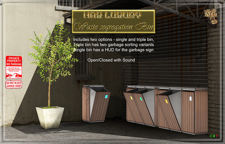 Second Life Marketplace - Max Luxury - Waste segregation Bin